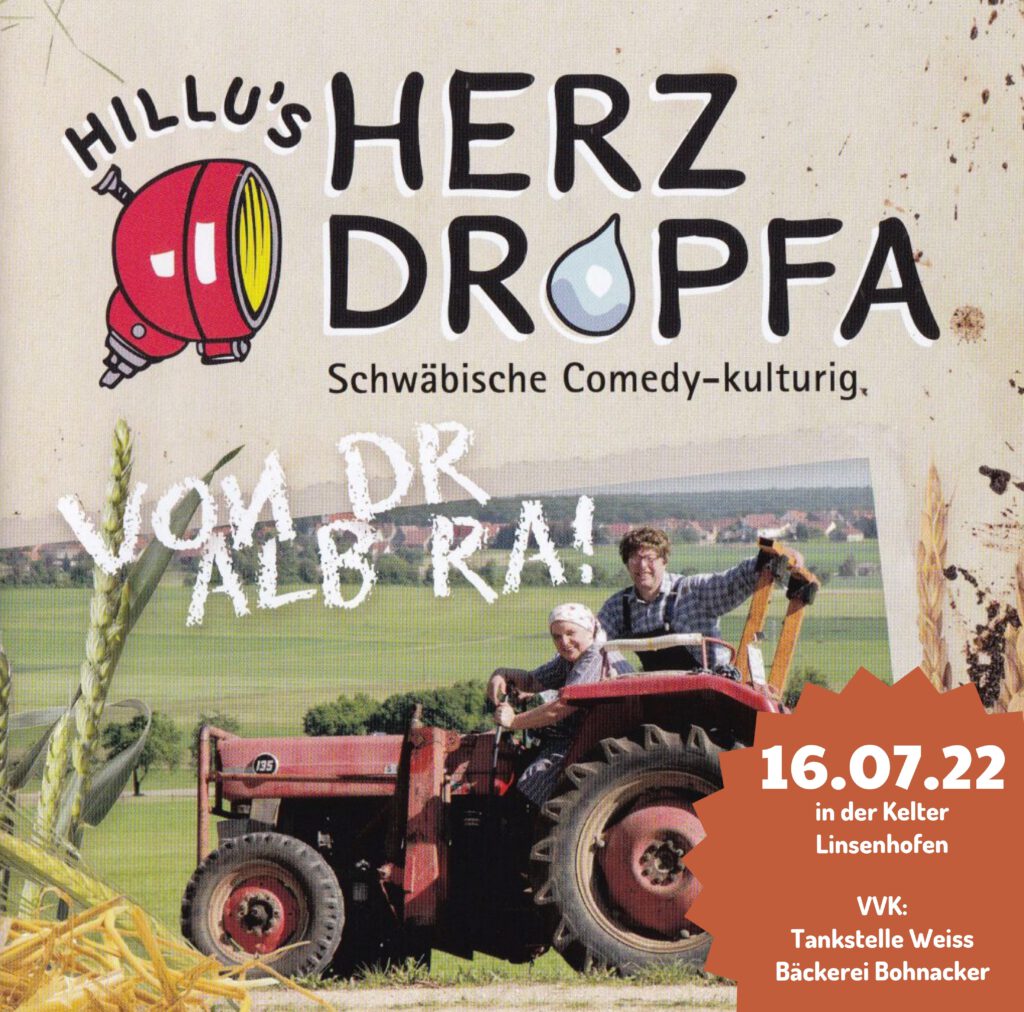 Hillu's Herzdropfa kommen am 16.07.22 nach Linsenhofen | Ski-Club ...